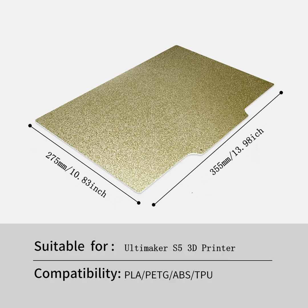 Double-Sided Build Plate (355x275mm) – Ultimaker S5 PEI/PET – MakerParts 3D