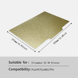 Double-Sided Build Plate (355x275mm) – Ultimaker S5 PEI/PET – MakerParts 3D