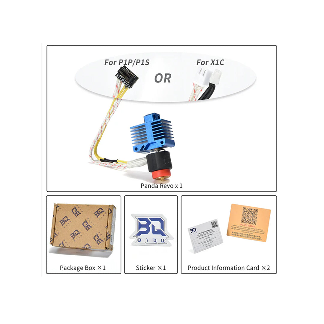 BIQU Panda Revo Hotend for Bambu Lab P1 / X1 Series – MakerParts 3D