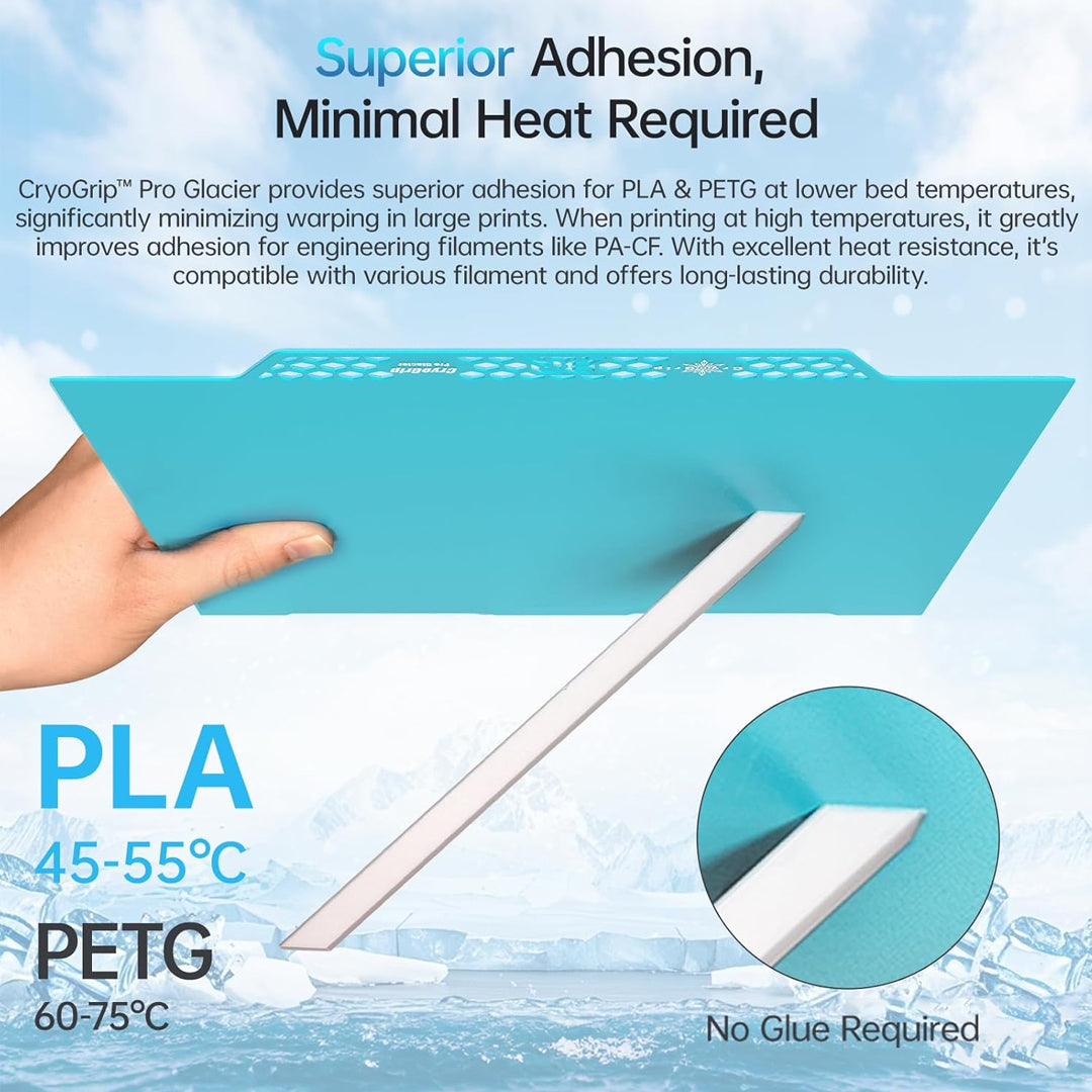 BIQU CryoGrip Pro Glacier Build Plate – Superior Adhesion (For Multipl ...