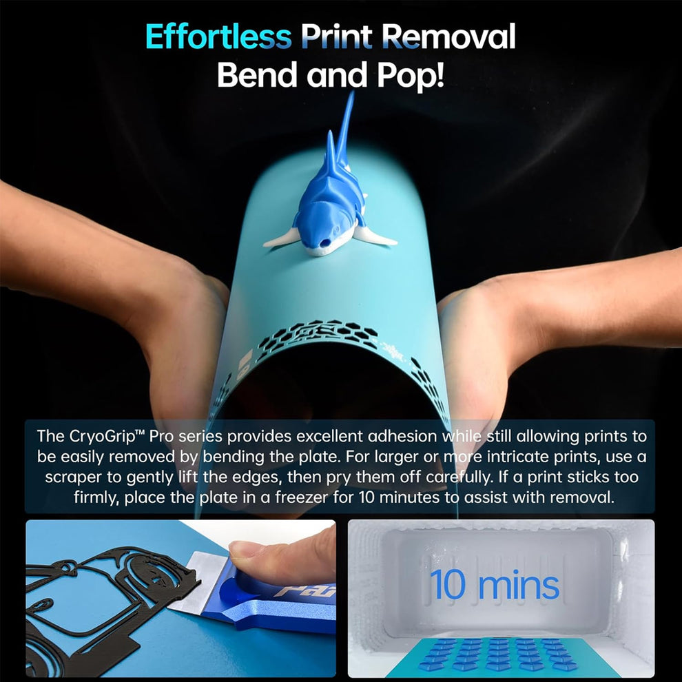 BIQU CryoGrip Pro Glacier Build Plate – Superior Adhesion (For Multipl ...