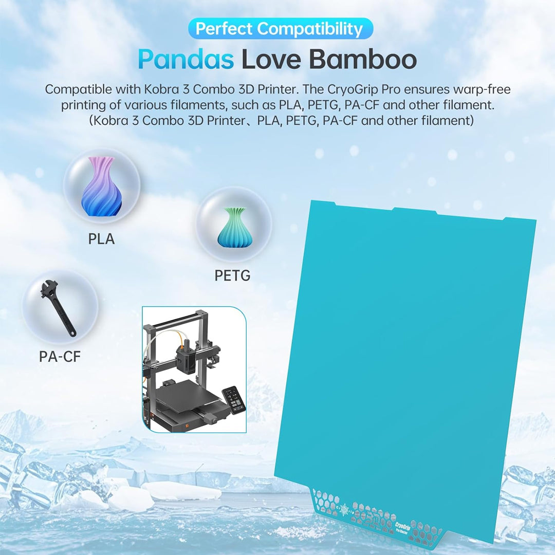 BIQU CryoGrip Pro Glacier Build Plate – Superior Adhesion (For Multipl ...