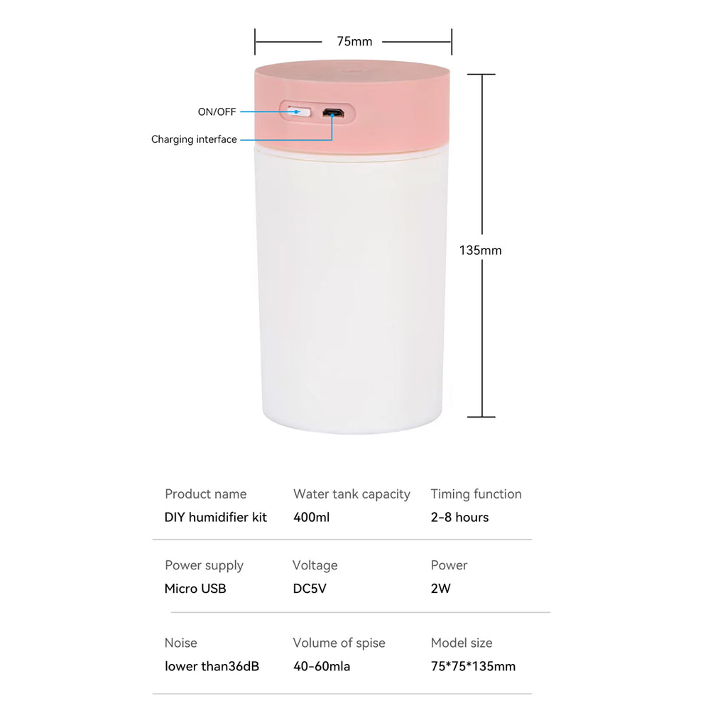 3D Printed Humidifier DIY Kit with USB - Build Your Own 3D Printed Hum ...