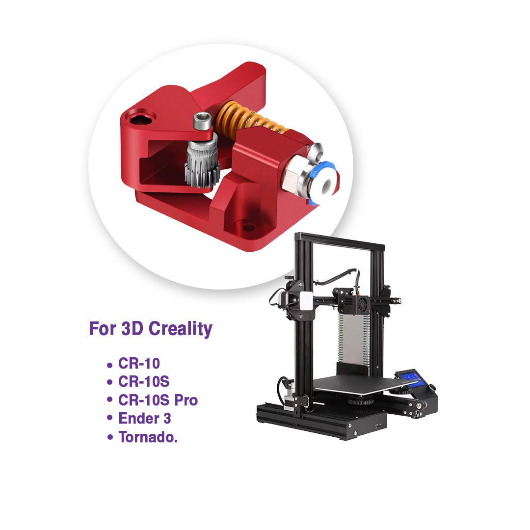 All-Metal Dual Gear Extruder Kit with Drive Gear – Compatible with CR ...