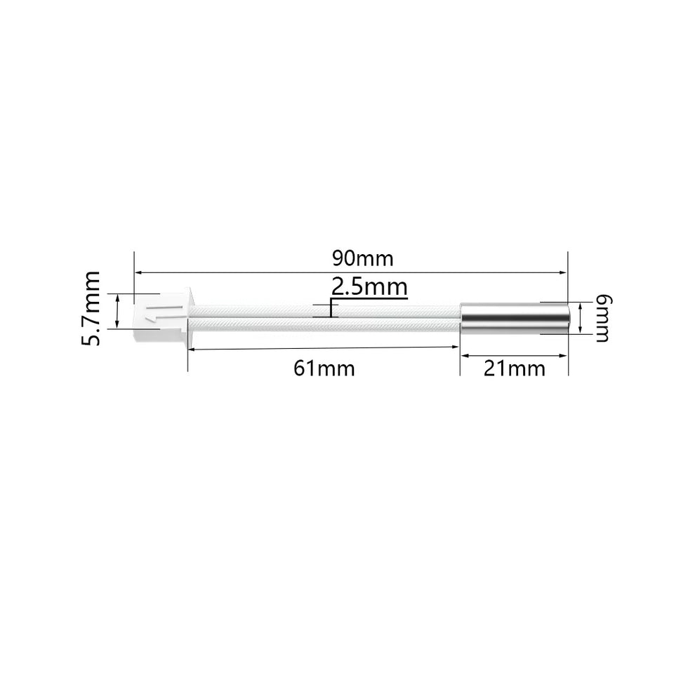 24V 40W Heating Rod & Thermistor Temperature Sensor with XH2.54 Termin ...