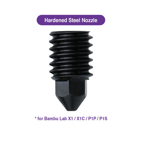 Hardened Steel Nozzle for Bambu Lab X1 / X1C / P1P / P1S - (0.2 to 1.0 ...